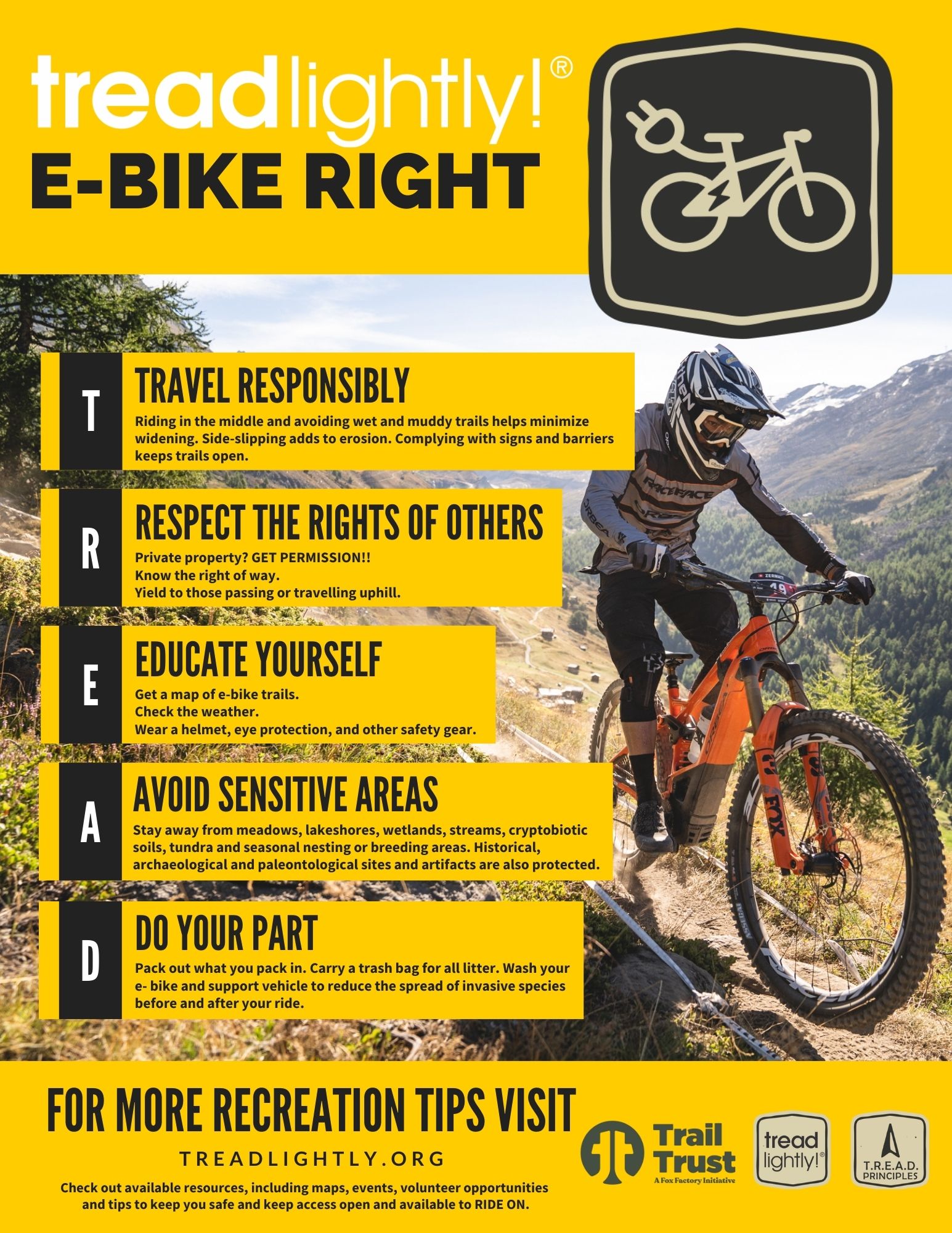 Tread Lightly! Partners with Fox Factory to Launch Responsible E-Bike ...