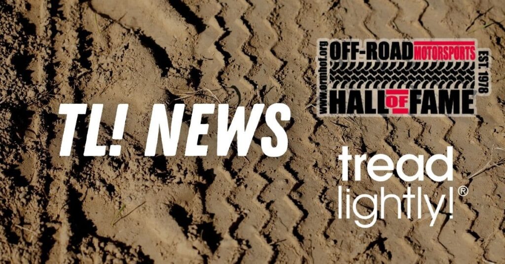 Tread Lightly! receives Off-Road Motorsport Hall of Fame Land Use Donation